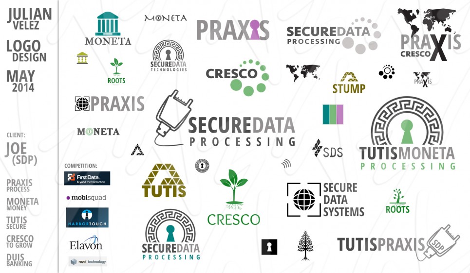 Data Processing Company Name/Logo Ideas – V3 DESIGNS